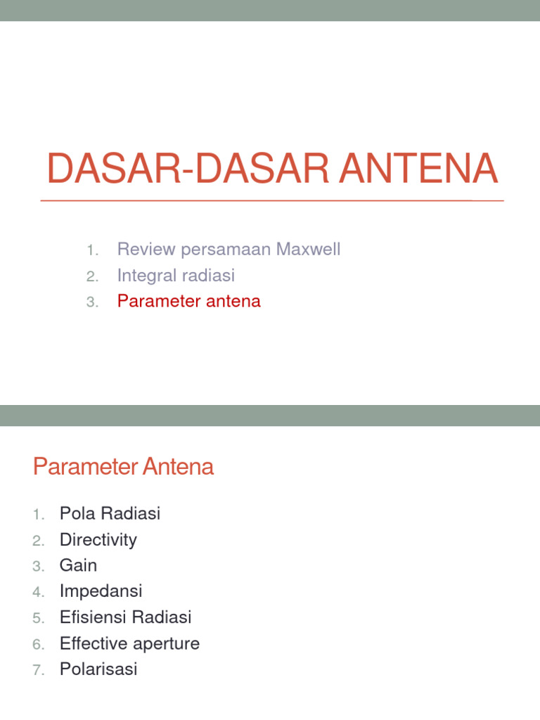 Dasar-Dasar Antena 2-2020 | PDF