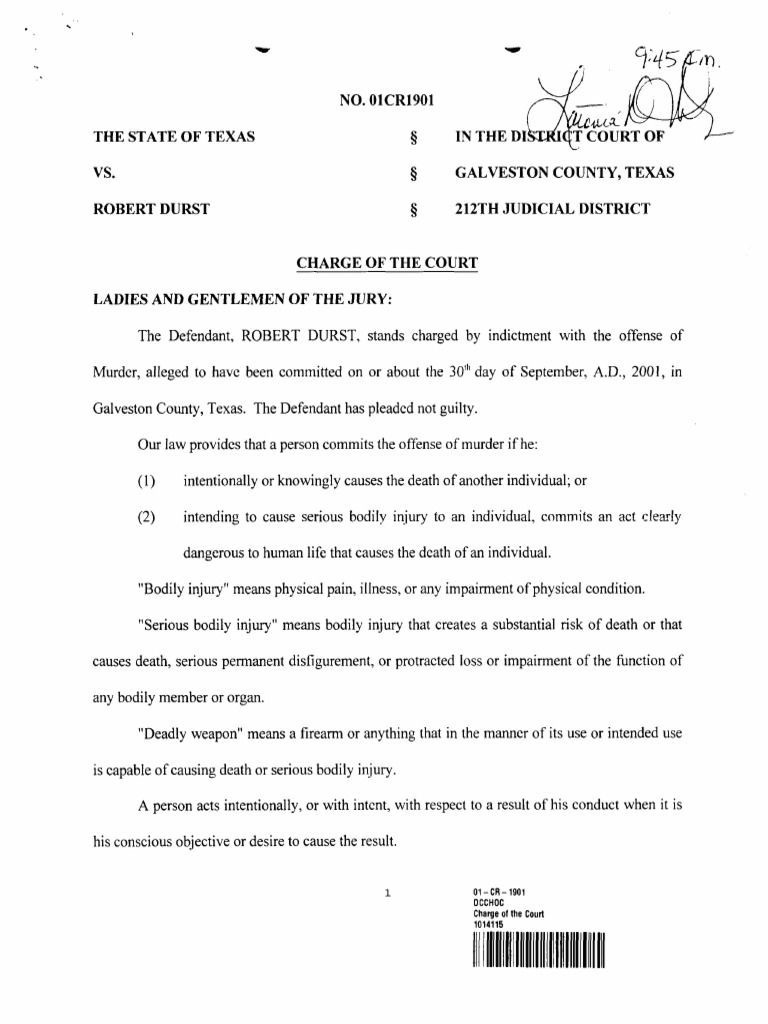 Instructions To The Jury | PDF | Reasonable Doubt | Burden Of Proof (Law)