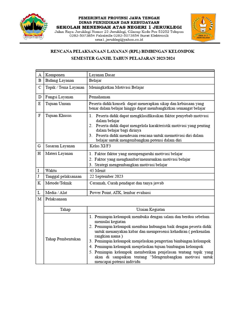 RPL bIMBINGAN KELOMPOK f3 | PDF | Karier & Perkembangan