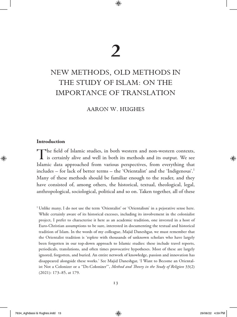 New Methods Old Methods in The Study of | PDF | Methodology ...