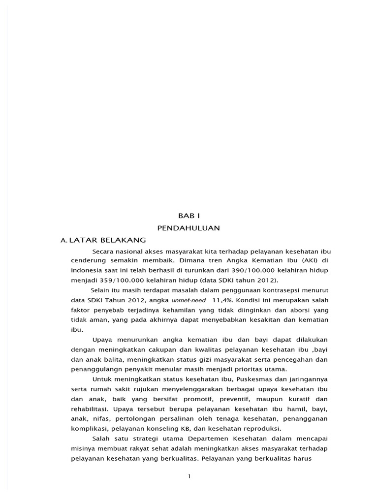 Standar Pelayanan KIA-KB di Puskesmas | PDF