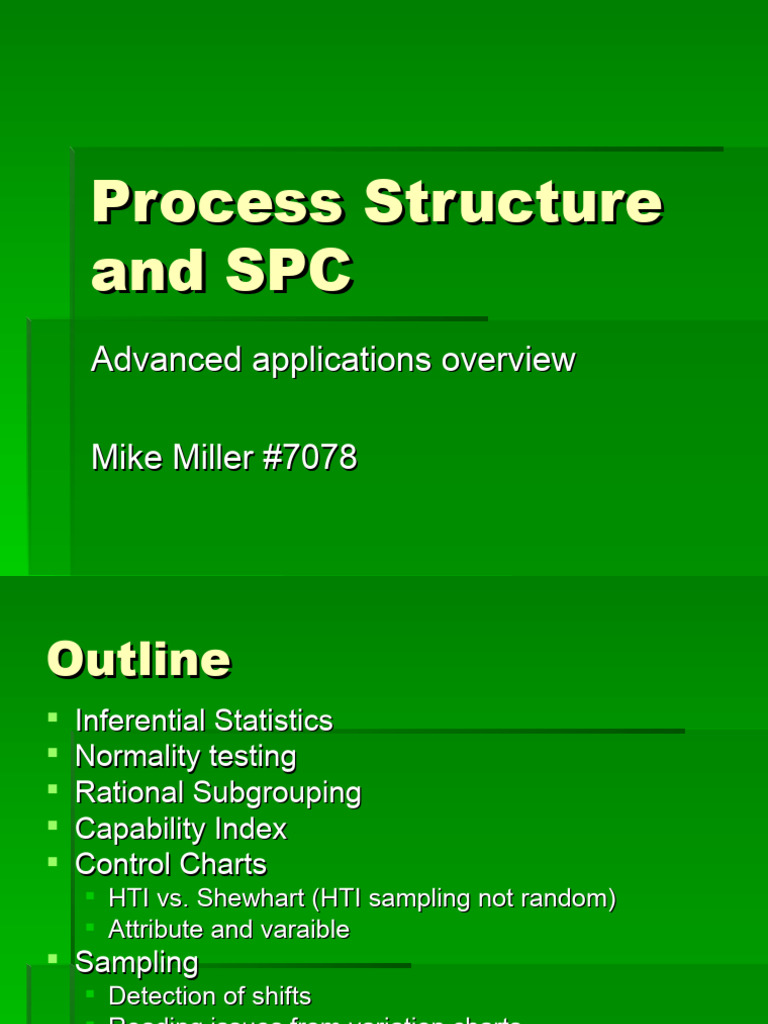 Process Structure and SPC | PDF | Statistics | Normal Distribution