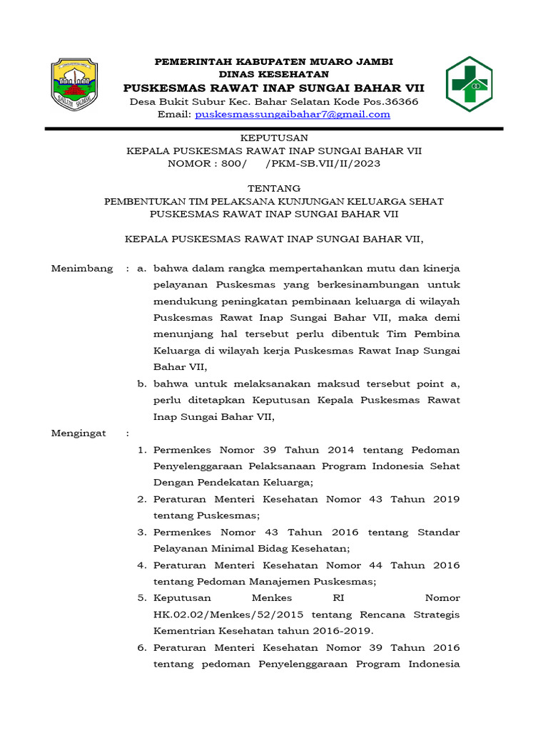 251 A. SK Tim Pembina Keluarga | PDF