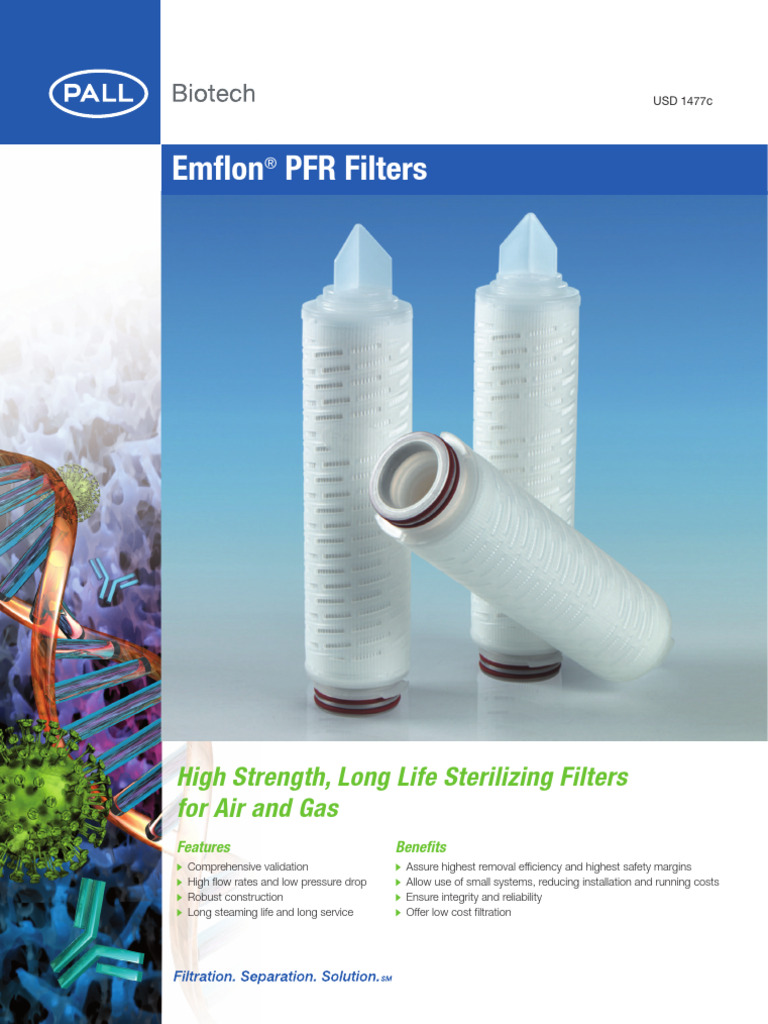 20 10330 USD1477 C Emflon PFR Filter Cartridges Ds en | PDF ...