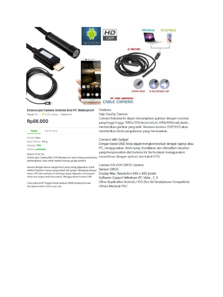 Camera Endoscope | PDF