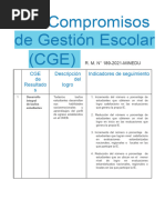 Compromisos Gestion Escolar IE Integrada MINEDU 2025 | PDF | Escuelas | Ministerio (Departamento ...