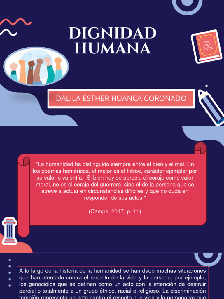 Dignidad Humana | PDF | Moralidad | Derechos humanos