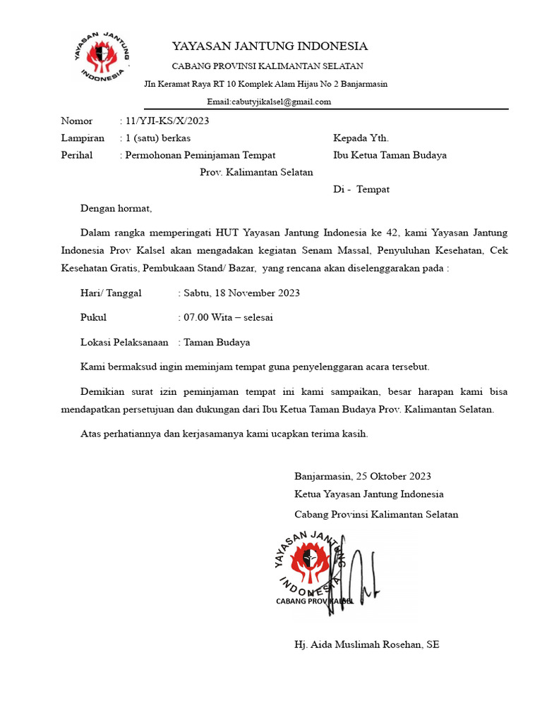 Pinjam Tempat TMN Budaya | PDF