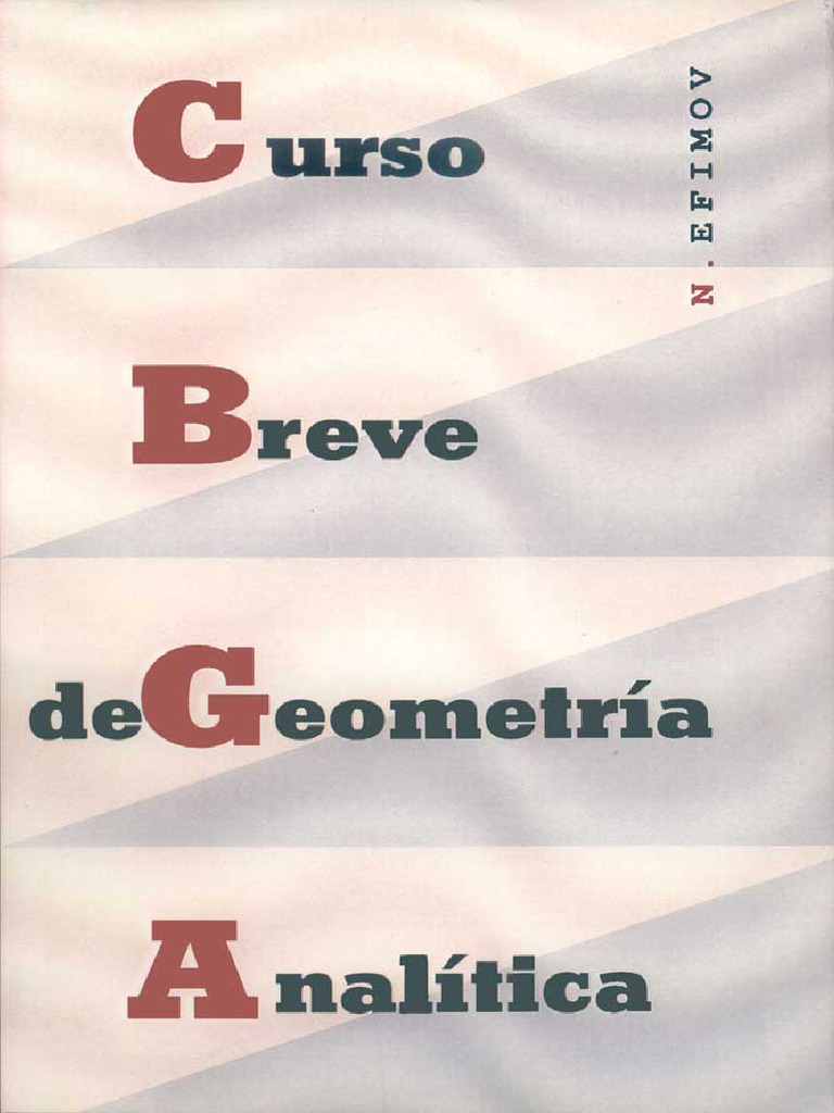 Curso Breve de Geometría Analítica - N. Efimov - MIR | PDF