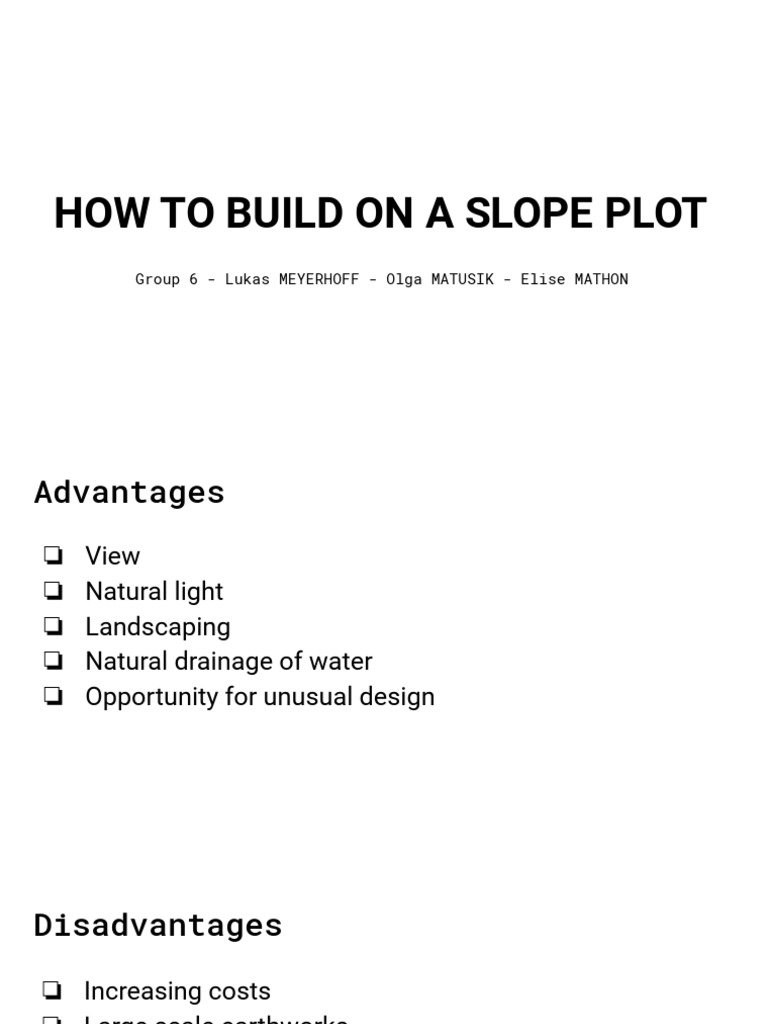 6 Presentation Slope Plot | PDF | Soil | Geotechnical Engineering