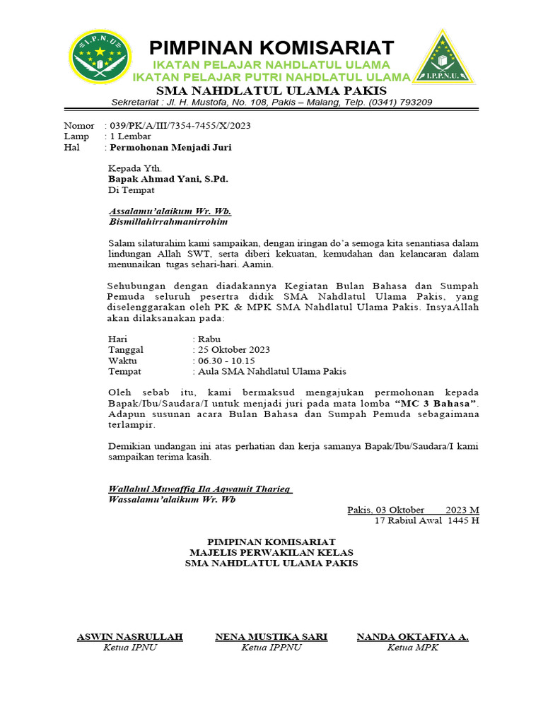 Undangan BB & SP | PDF