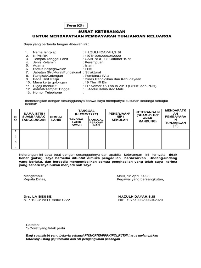 Permintaan Data Update kp4 | PDF | Hukum