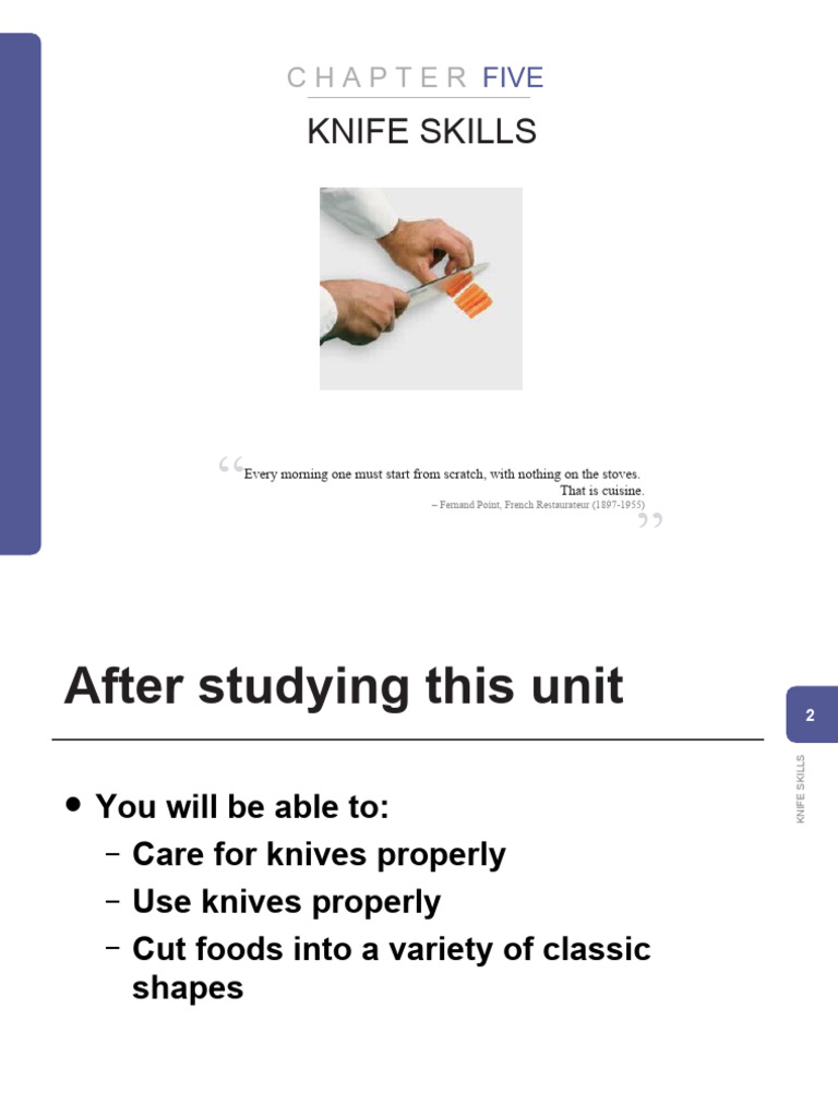Essential Knife Skills for Chefs | PDF | Knife | Blade