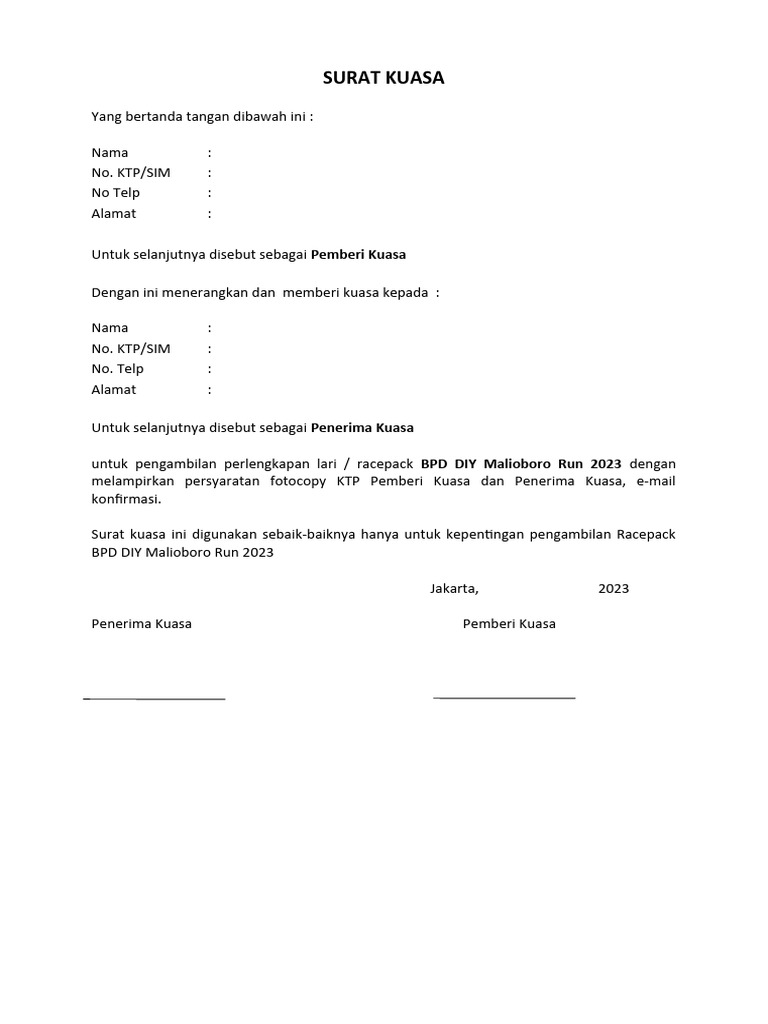 Surat Kuasa | PDF