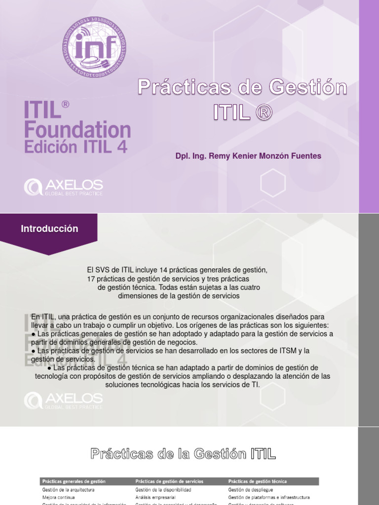 34 Prácticas de Gestión ITIL | PDF | Negocios | Informática