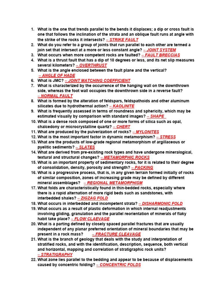 Geology Notes | PDF | Igneous Rock | Rock (Geology)