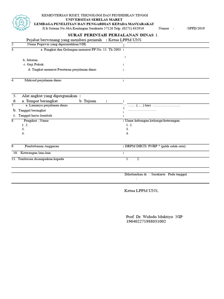 SPPD LPPM UNS Fix 2019 | PDF