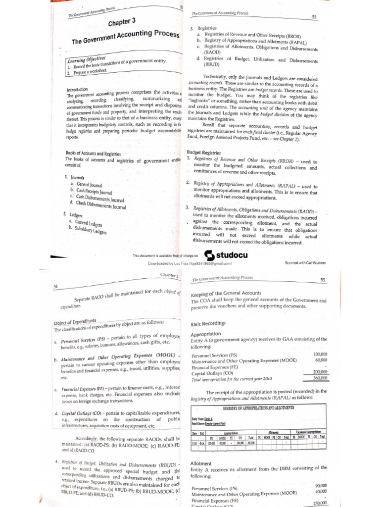 Government Accounting Process Overview | PDF