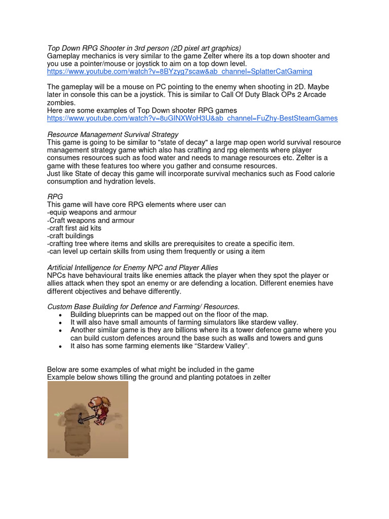 Main Game Requirements | PDF | Game Design | Video Game Gameplay