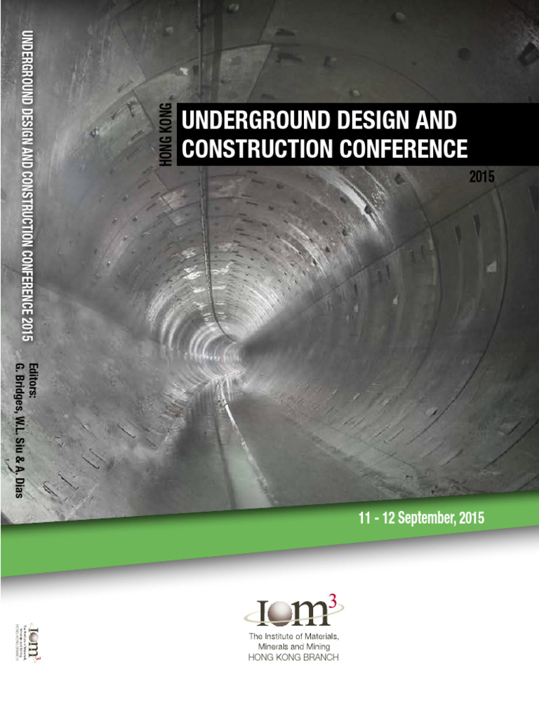 IOM3 (HK) - UDCC2015 Proceedings | PDF | Tunnel | Civil Engineering