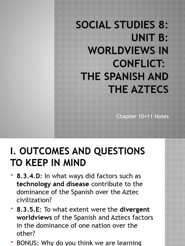 Spanish-Aztec Conflict: Worldviews Explained | PDF | Hernán Cortés