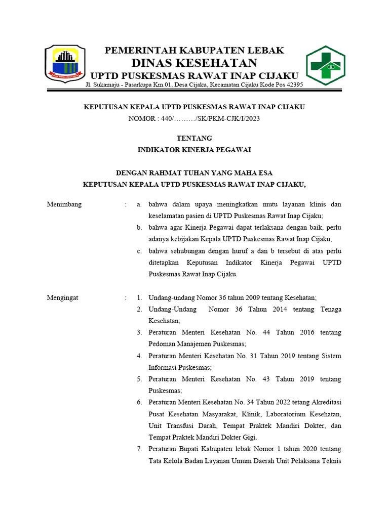 1 3 2 1 Indikator Kinerja Pegawai Pdf