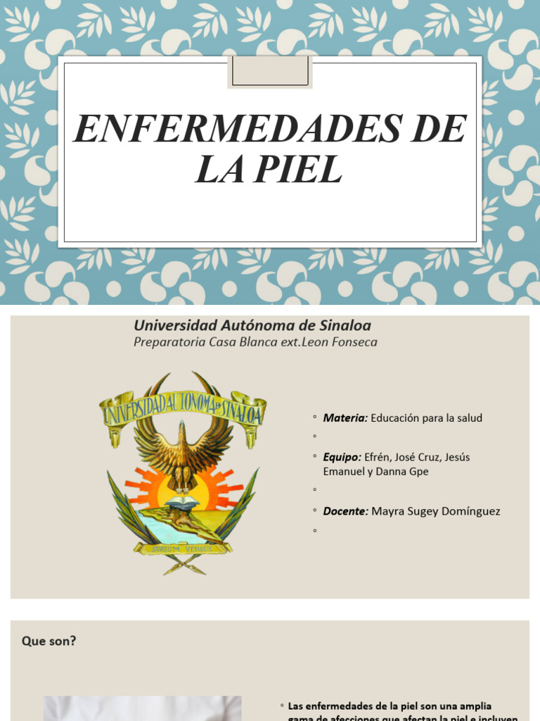 Enfermedades de La Piel Efren | PDF | Infección | Piel