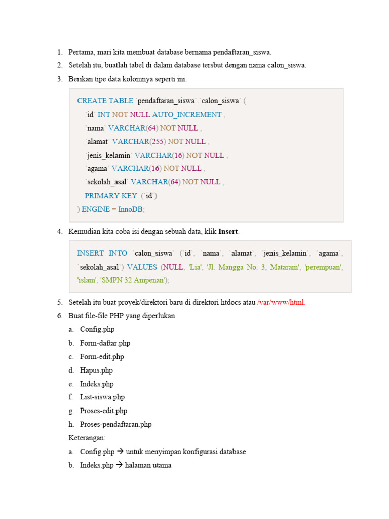 Aplikasi CRUD HTML | PDF | Komputer
