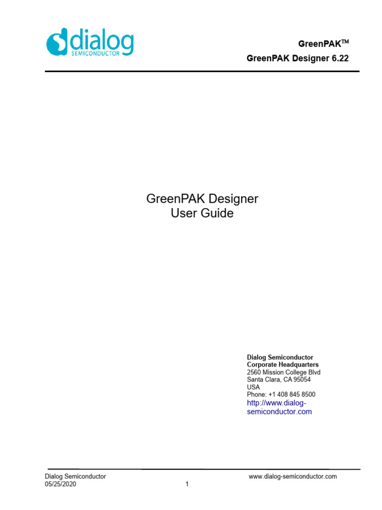 greenpak_designer_user_guide (1) | PDF | Mosfet | Computer Keyboard