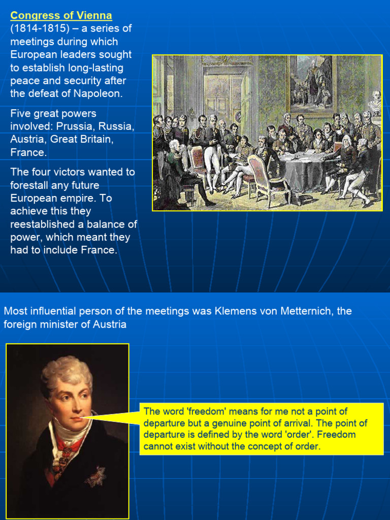 Congress of Vienna | PDF