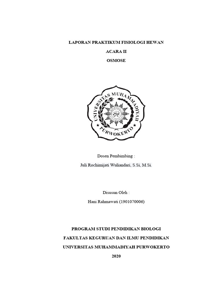 Praktikum Osmosis pada Tembolok Ayam | PDF