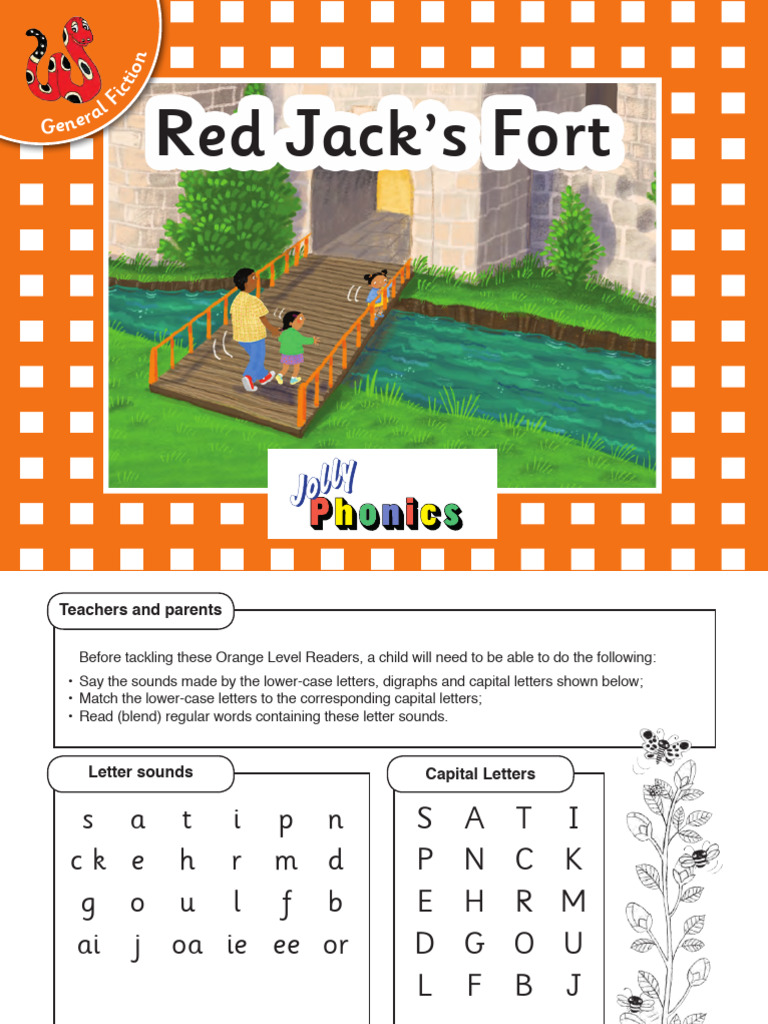 Orange Reader Book 1 Red Jacks Fort | PDF | Phonics | Hobbies