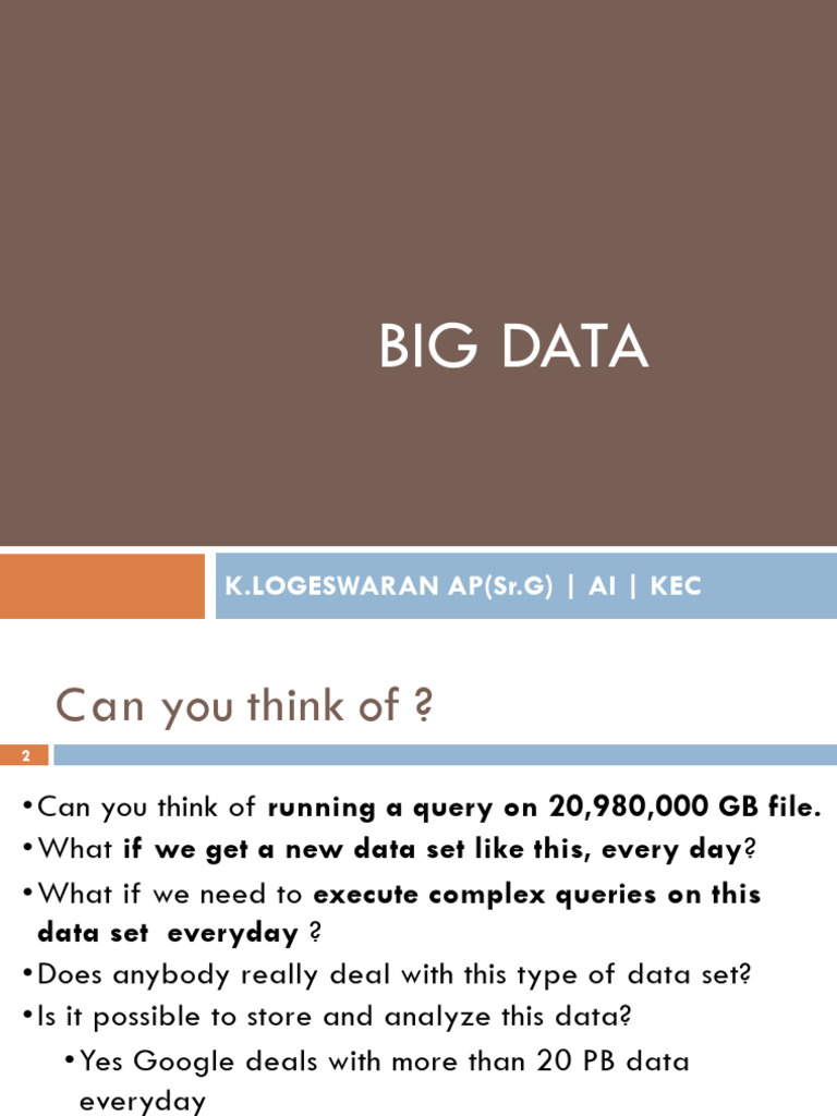 Bigdata Fundamentals | Download Free PDF | Apache Hadoop | Big Data