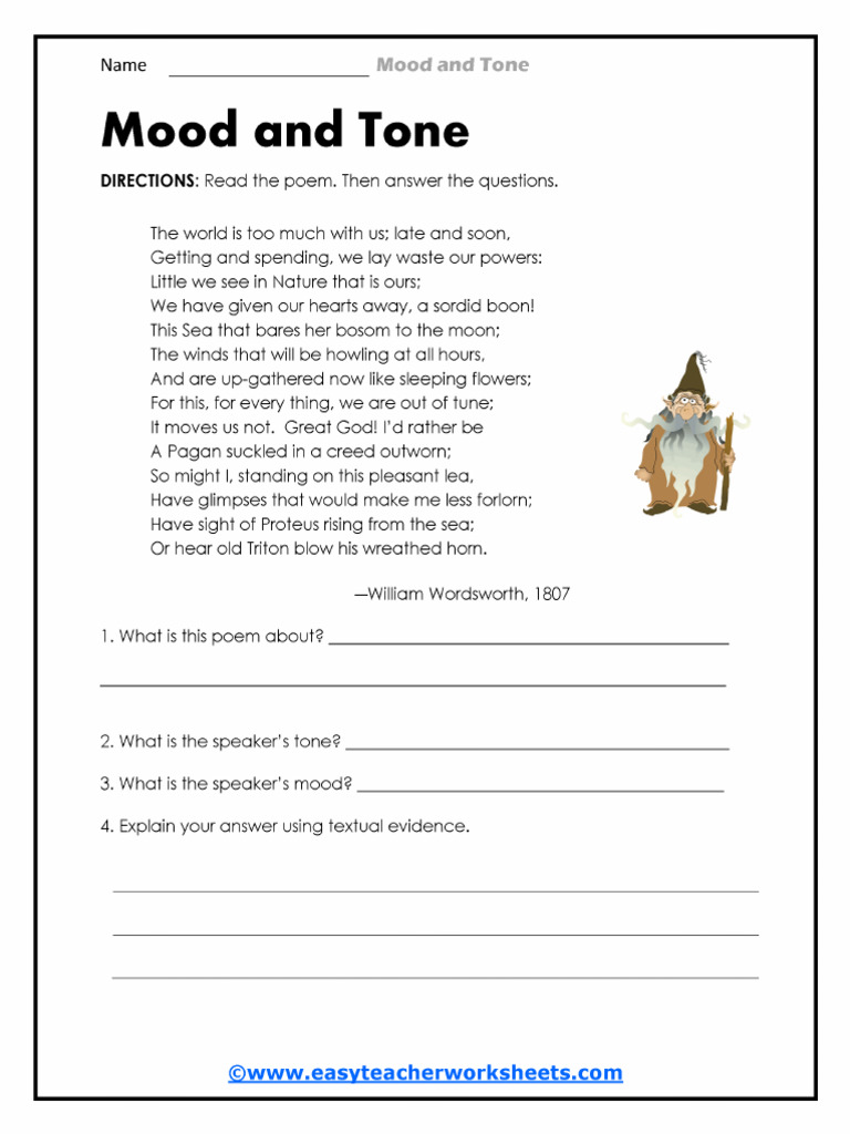 Worksheet Tone 4 | PDF