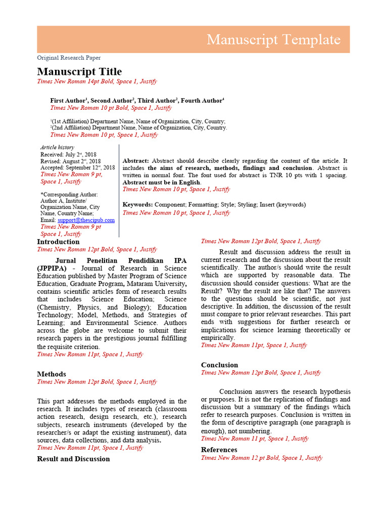 Manuscript Template Semnas | PDF | Science | Observation