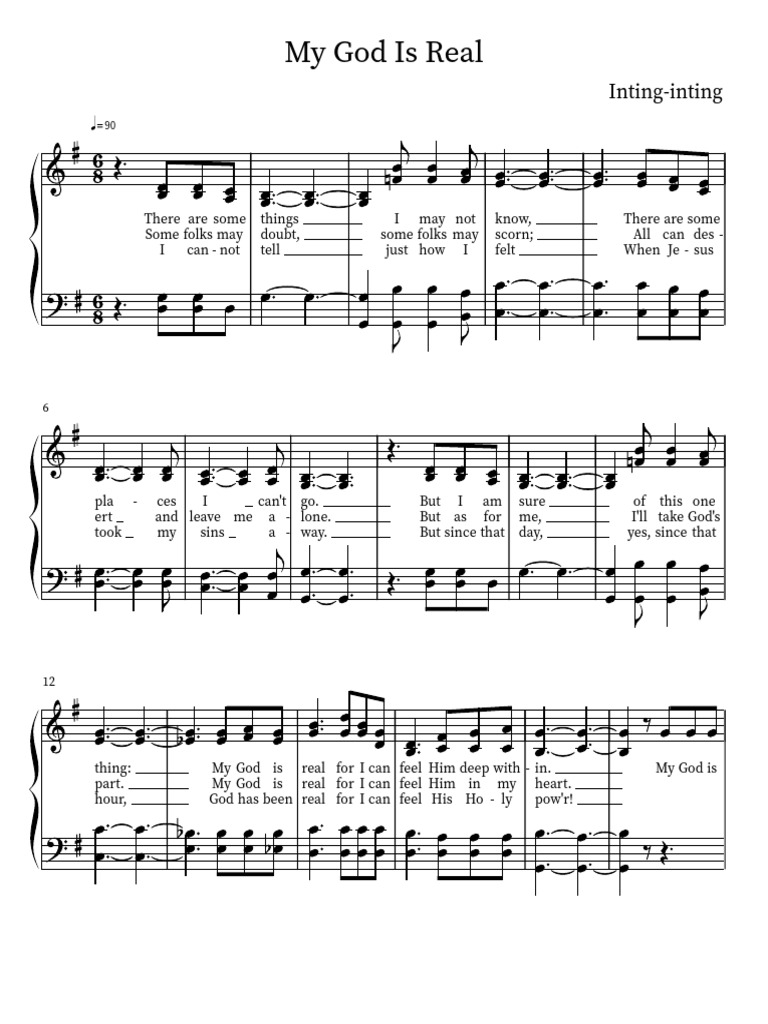 Yes God Is Real Lyrics Hymn Version