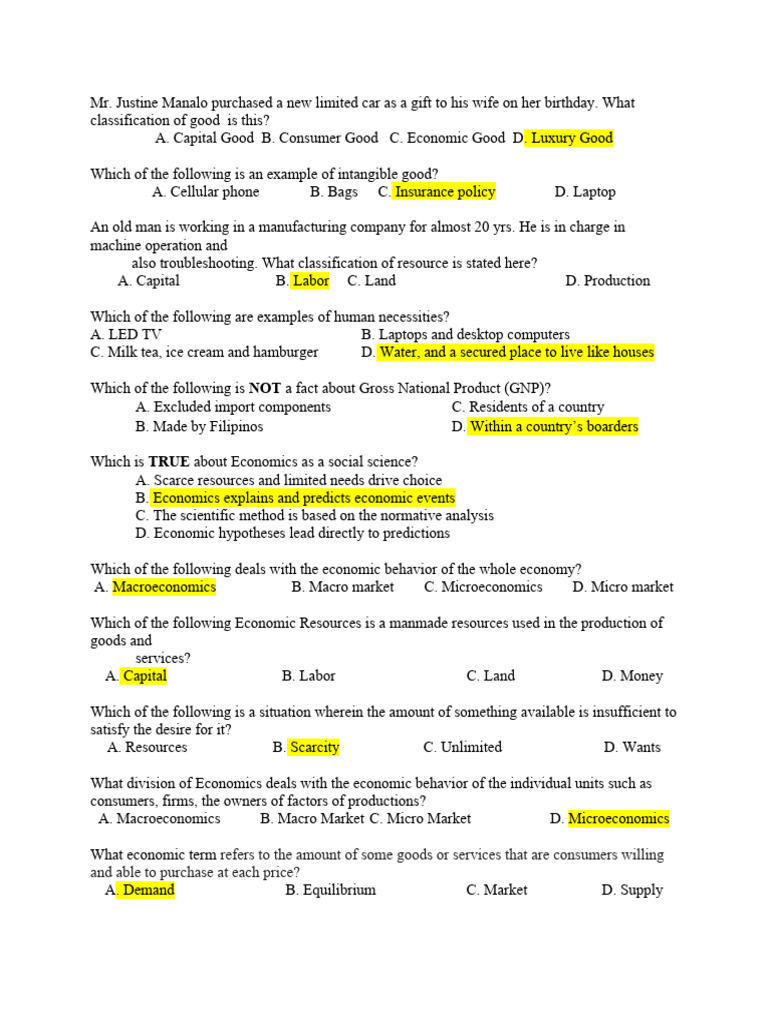 Reviewer Sa Applied Eco | PDF | Economic Equilibrium | Demand
