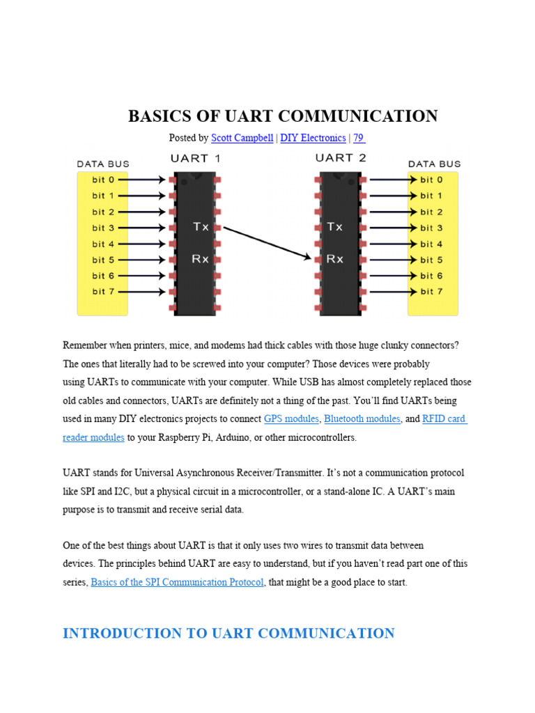 Understanding UART Communication Basics | PDF | Electrical Engineering ...