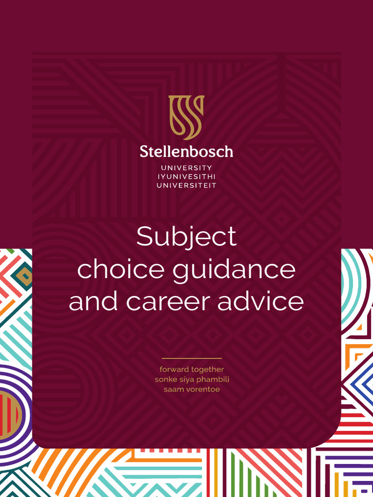 Subject Choice Guidance and Career Advice Booklet | PDF | Science ...