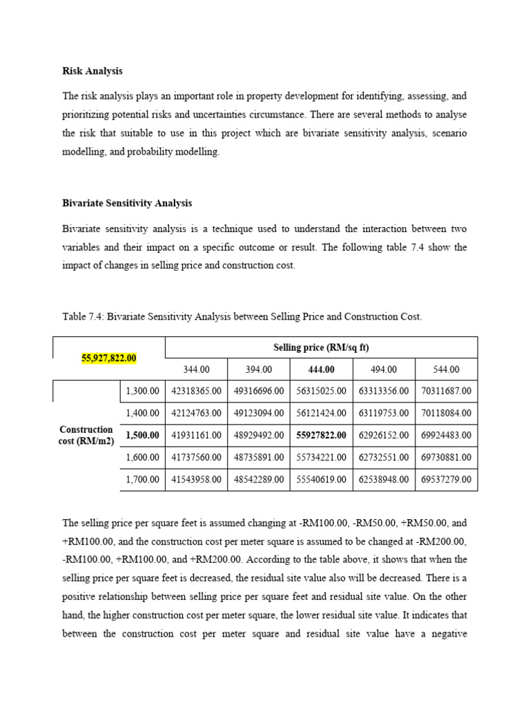 Risk Analysis | PDF | Risk | Sensitivity Analysis