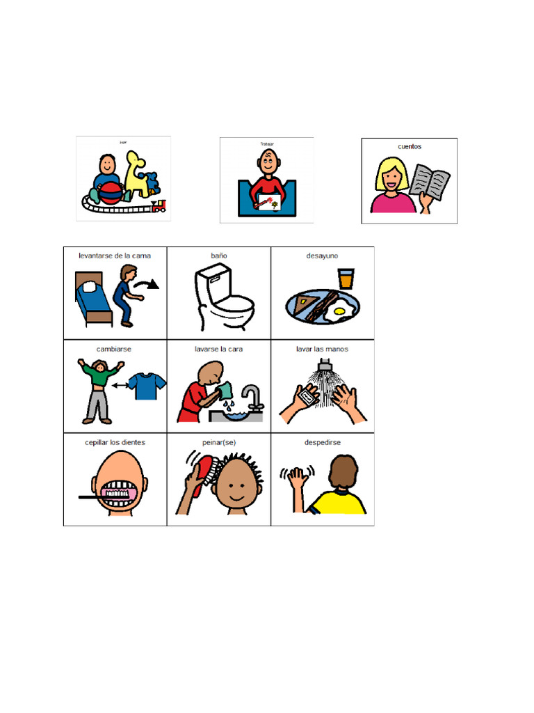 Rutinas en Pictogramas | PDF