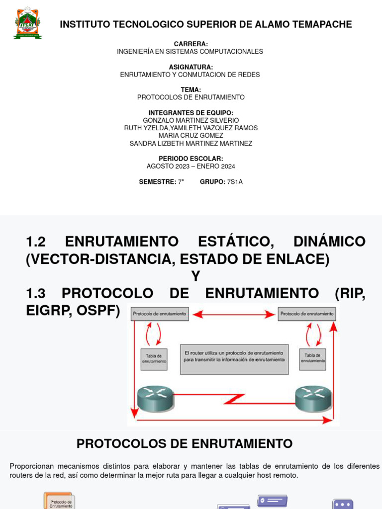 Exposicion | PDF | Enrutador (Computación) | Protocolos de comunicaciones