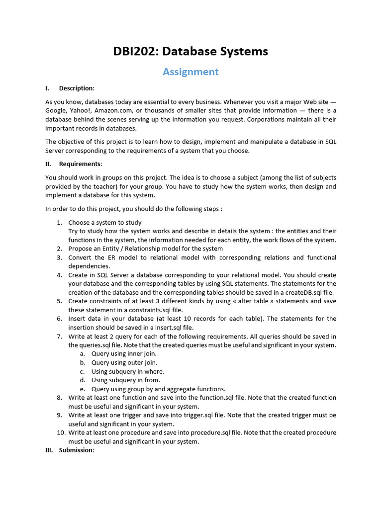 Assignment 2 | PDF | Databases | Relational Database Assignment 2 | PDF | Databases | Relational Database