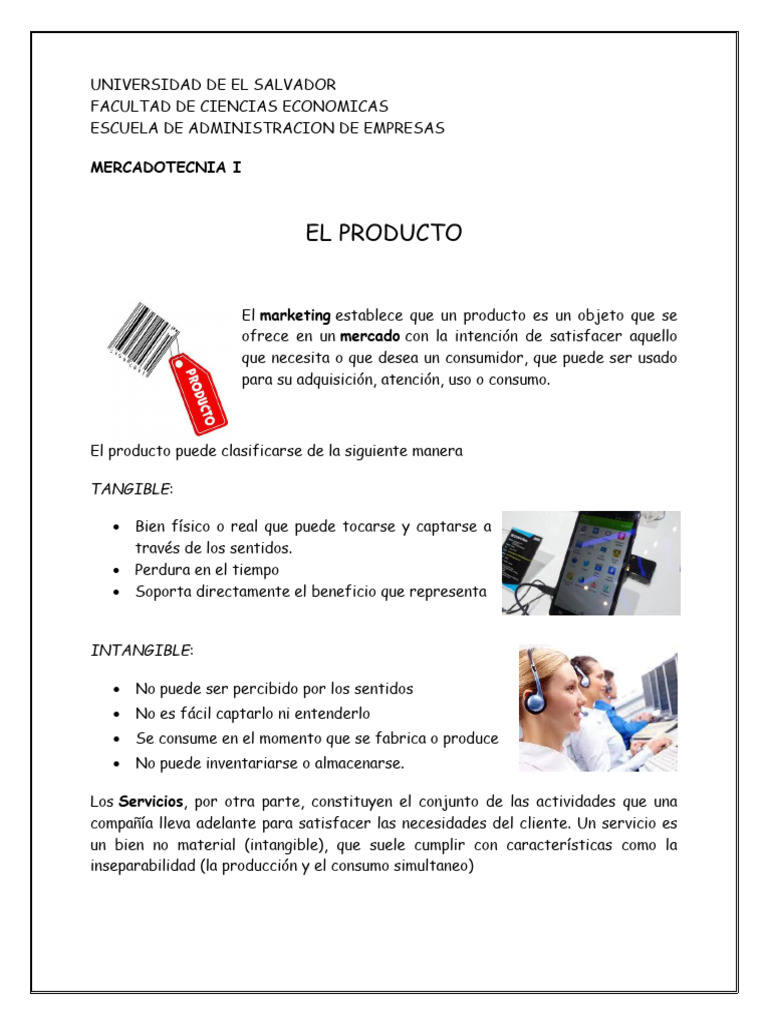 Variable Producto | PDF | Marketing | Producto (Negocio)