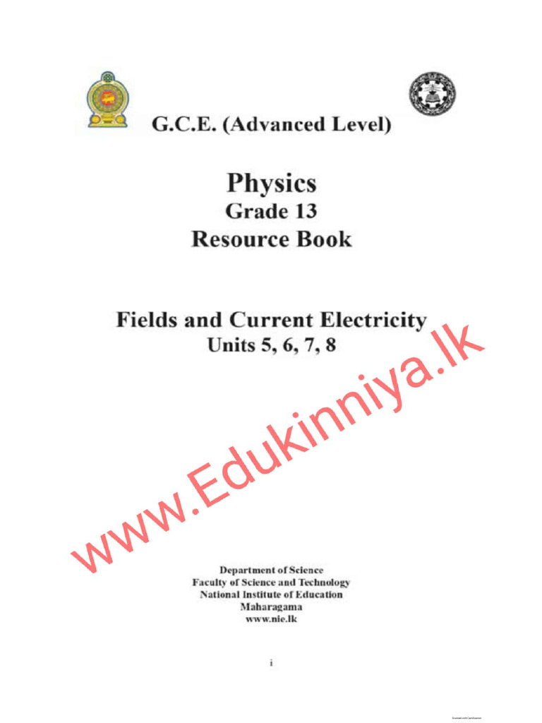 AL Physics Resource Book - Unit 5, 6, 7, 8 | PDF