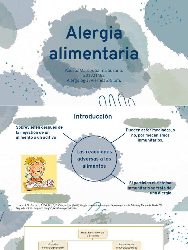 Alergia Alimentaria Presentacion | PDF | Alergia | Asma