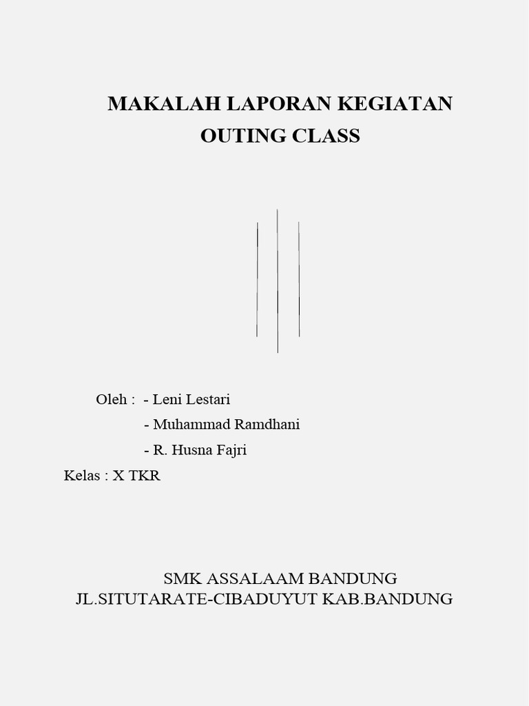 Laporan Outing Class Siswa | PDF