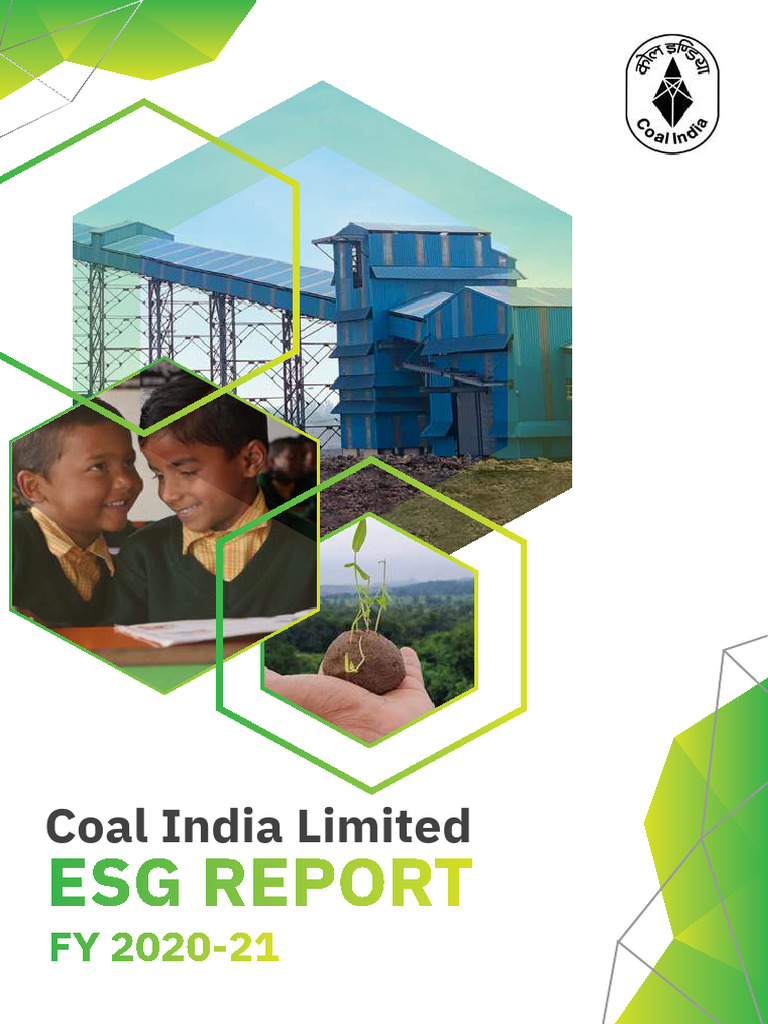 CIL ESG Report FY2020-21 L7EHRJC | PDF | Coal | Coke (Fuel)