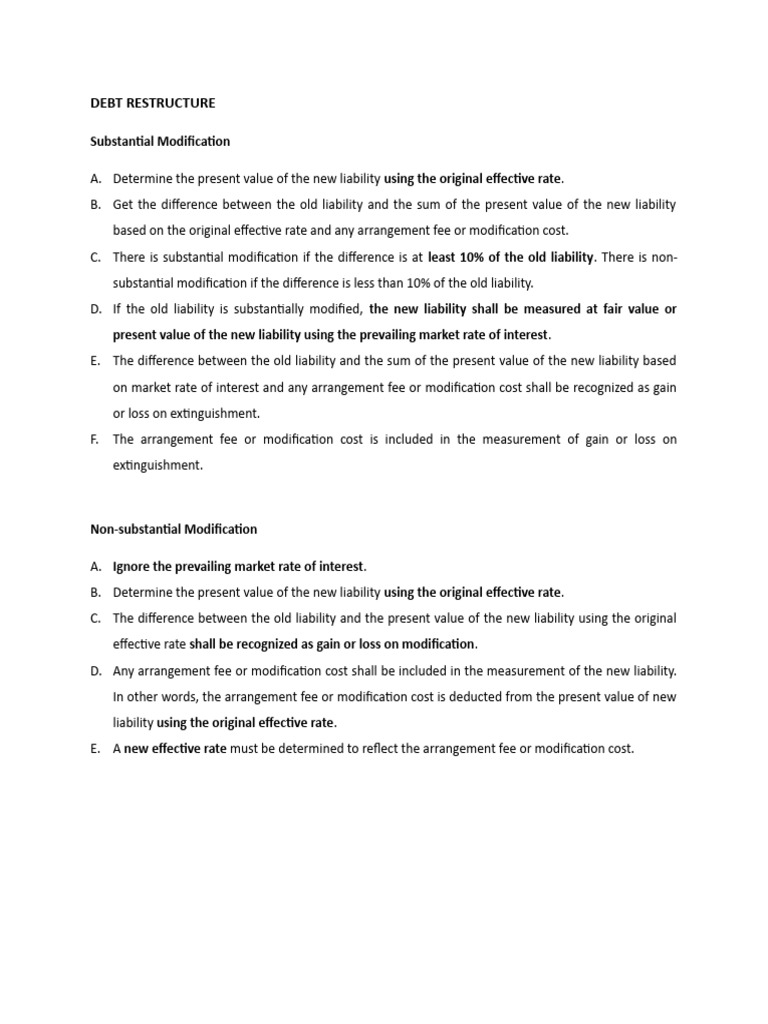 20 Debt Restructure | PDF