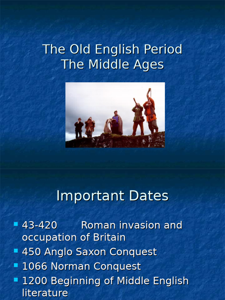 The Old English Period History | PDF | Anglo Saxons | Middle English ...